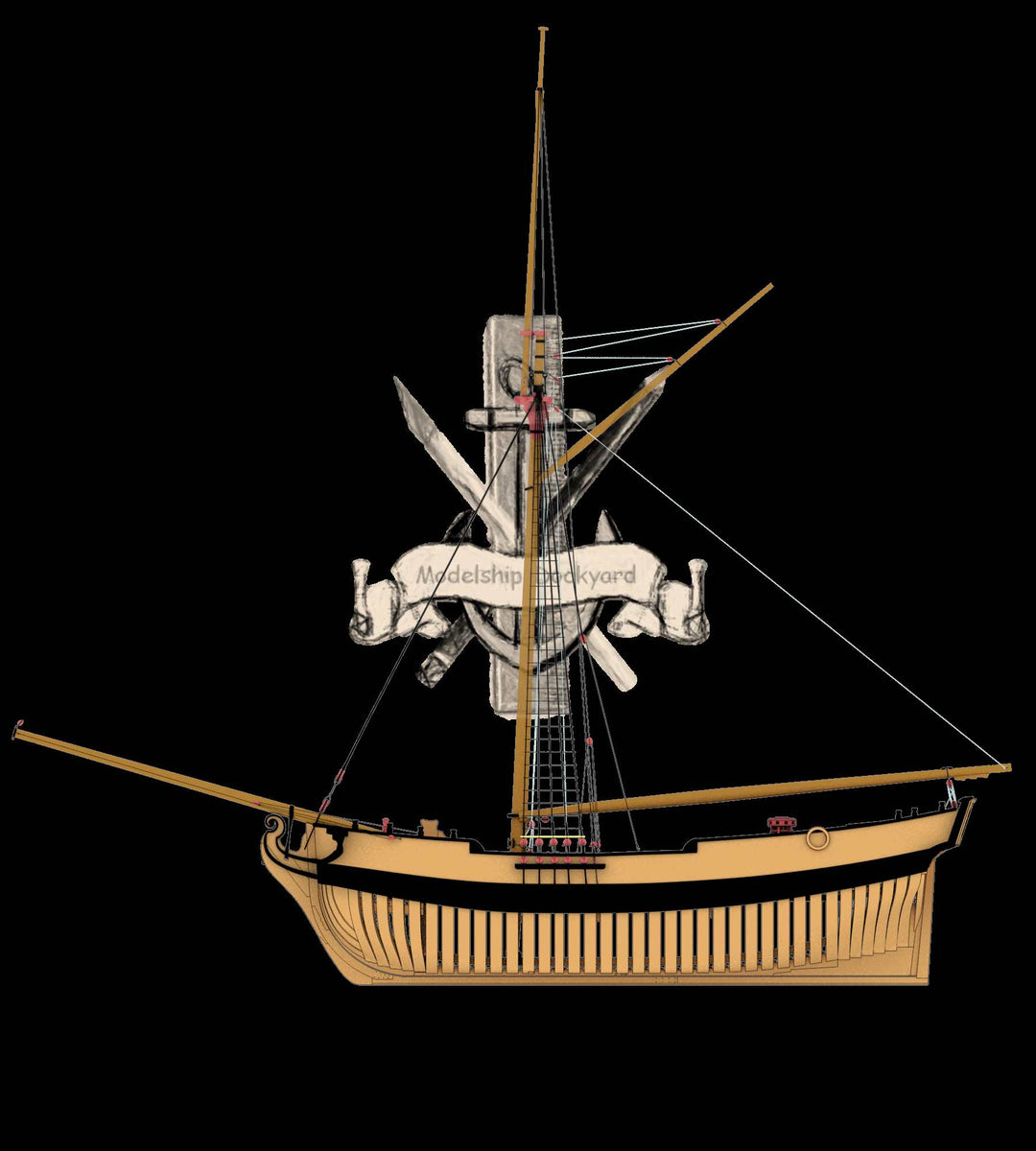Hayling Hoy 1760 1:48 - CHERRY WOOD VERSION – Dry-Dock Models & Parts