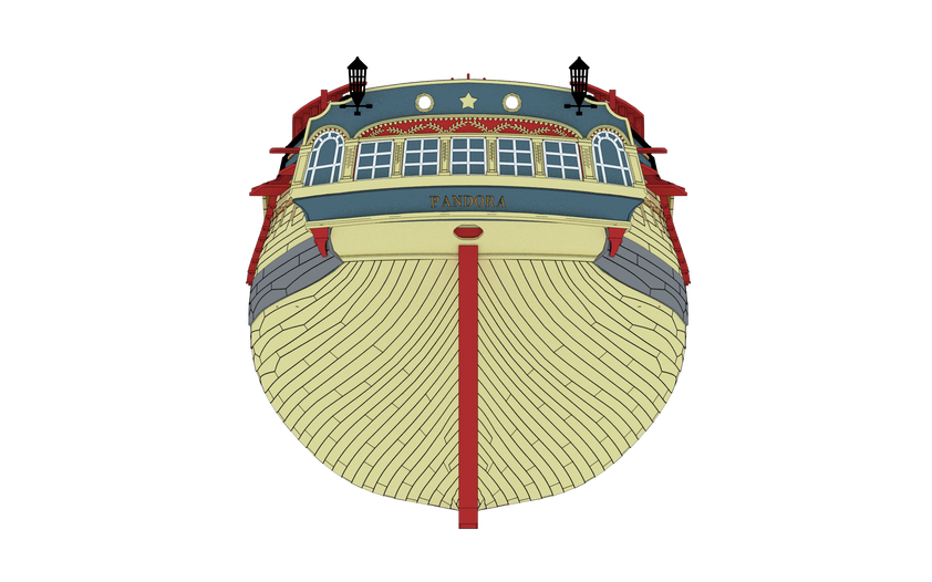 Hms Pandora 1779 1:72 - Boxwood Version – Dry-Dock Models & Parts
