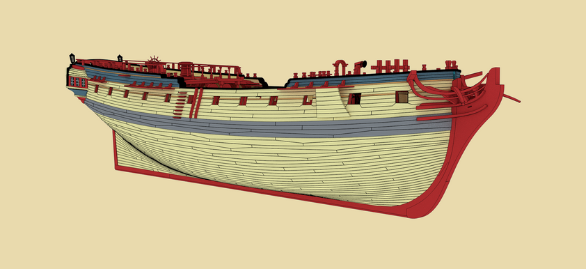 Hms Pandora 1779 1:72 - Boxwood Version – Dry-Dock Models & Parts