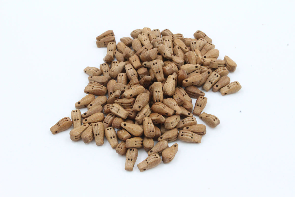 12mm Pearwood Double Sheave Ramshead Block 2/bag – Dry-Dock Models & Parts