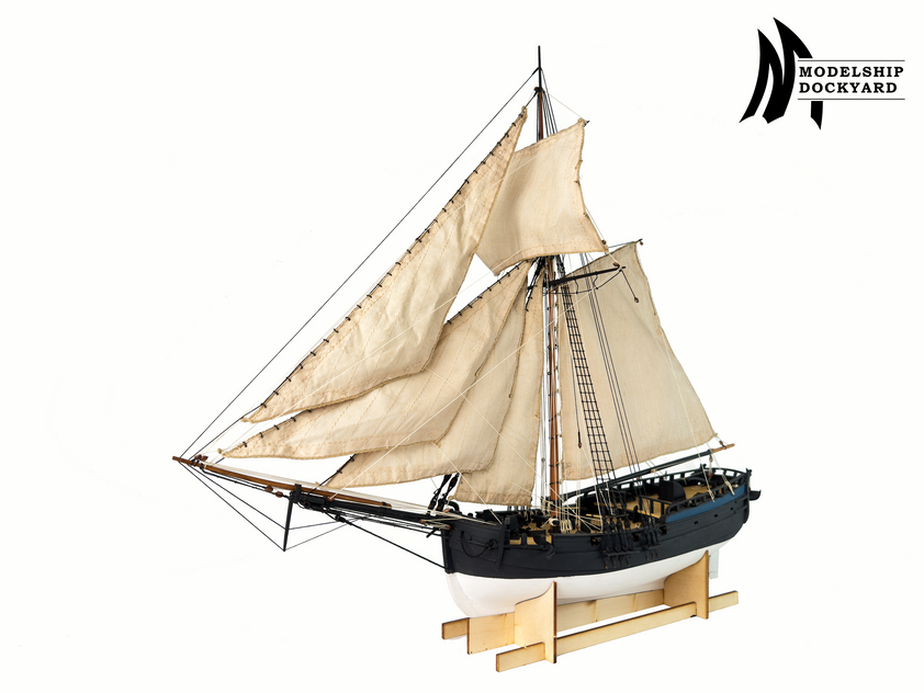 USS Providence 1775 - 1:72 With Sails - NEW – Dry-Dock Models & Parts