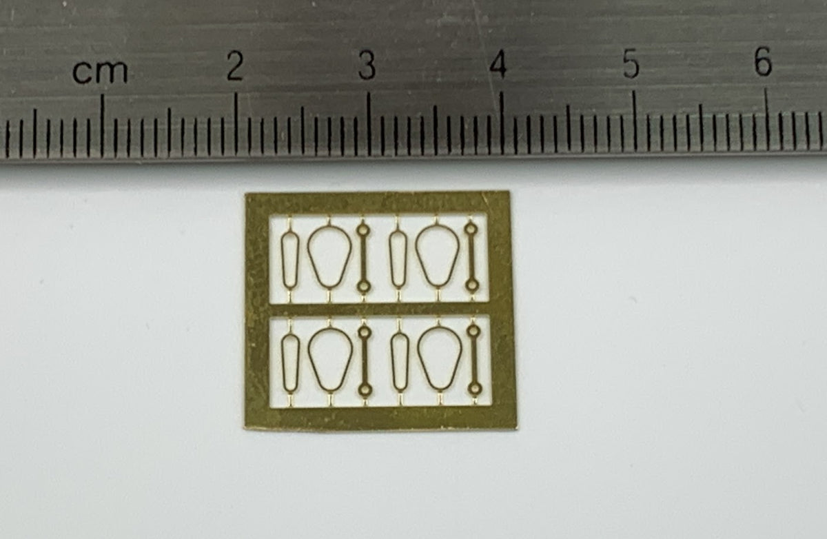 Photo - Etch Chain Plates - 4/set for 3mm Deadeyes – Dry-Dock Models ...