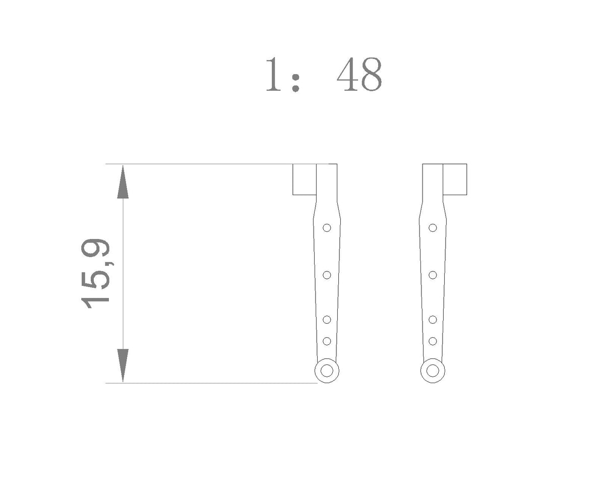 Photo - Etch Gunport Hinges Scale 1:48 - 10/set – Dry-Dock Models & Parts