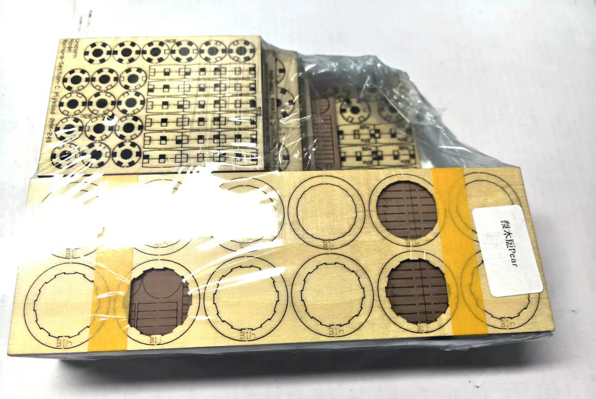 Barrel Upgrade Set For Bonhomme Richard Midsection 1:48 - Cherry wood ...