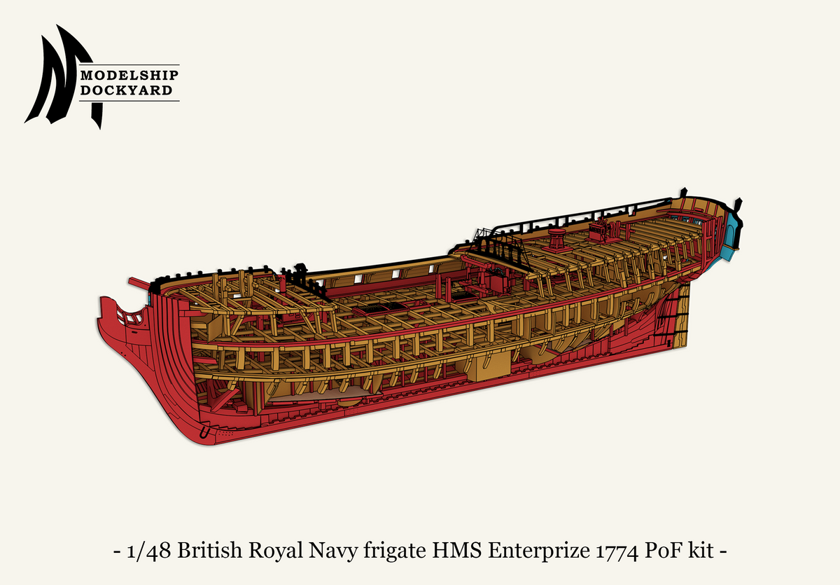 Hms Enterprize 1774 1:48 POF Pearwood + Boxwood Decorations – Dry-Dock ...