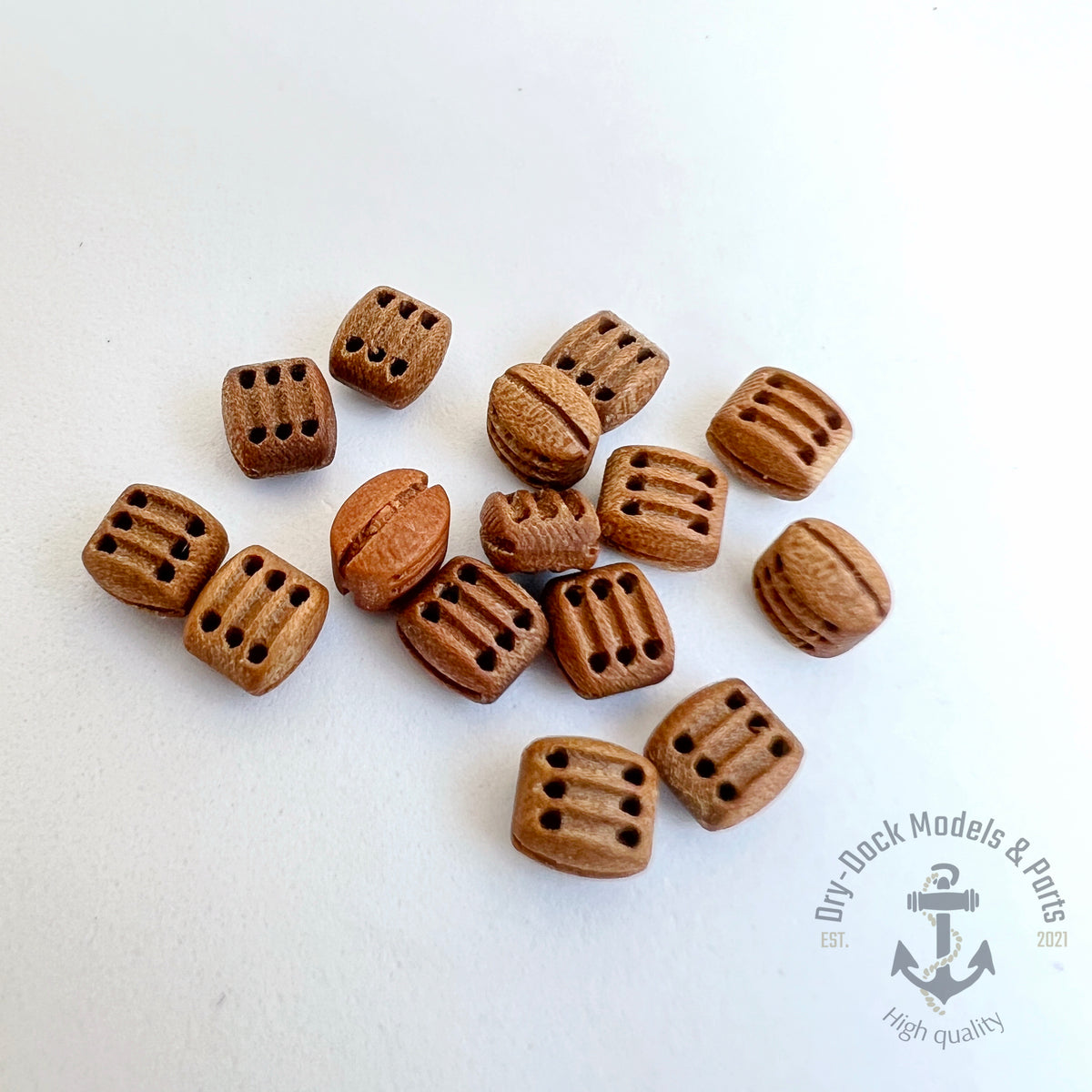 5.5mm Pearwood Triple Sheave - High quality premium rigging blocks ( 1 ...