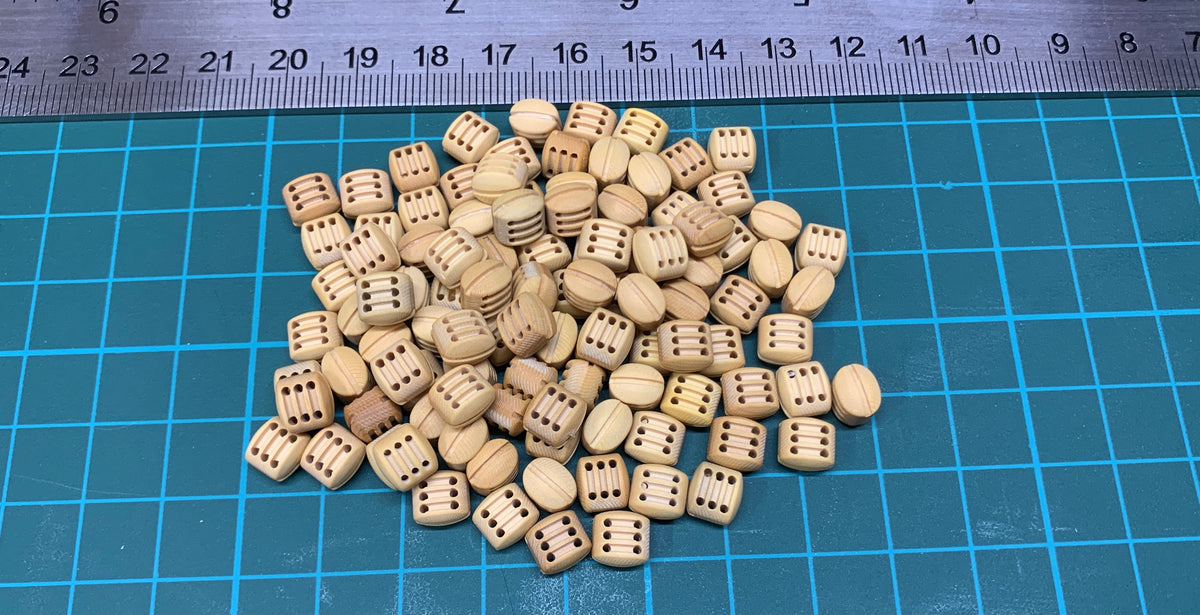 8mm Boxwood Triple Sheave - High quality premium rigging blocks ( 15/b ...